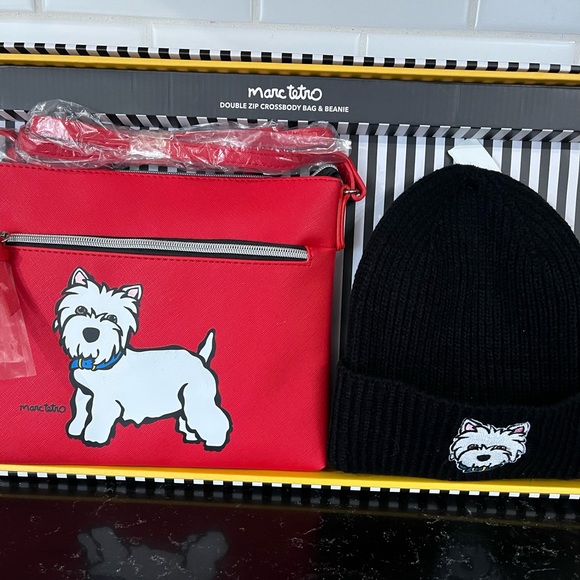 Marc Tetro | Bags | Marc Tetro Kitty Cat Double Zip Crossbody Bag ...